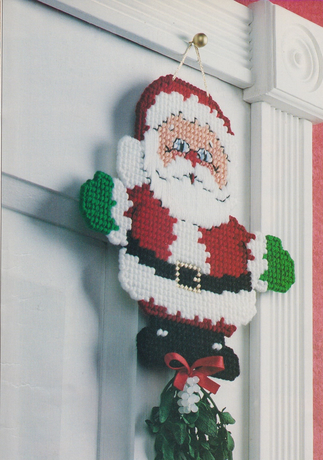 Mistletoe Santa PDF Plastic Canvas Pattern - Etsy