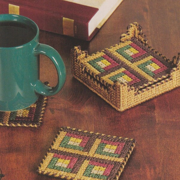 Log Cabin Coasters - Etsy