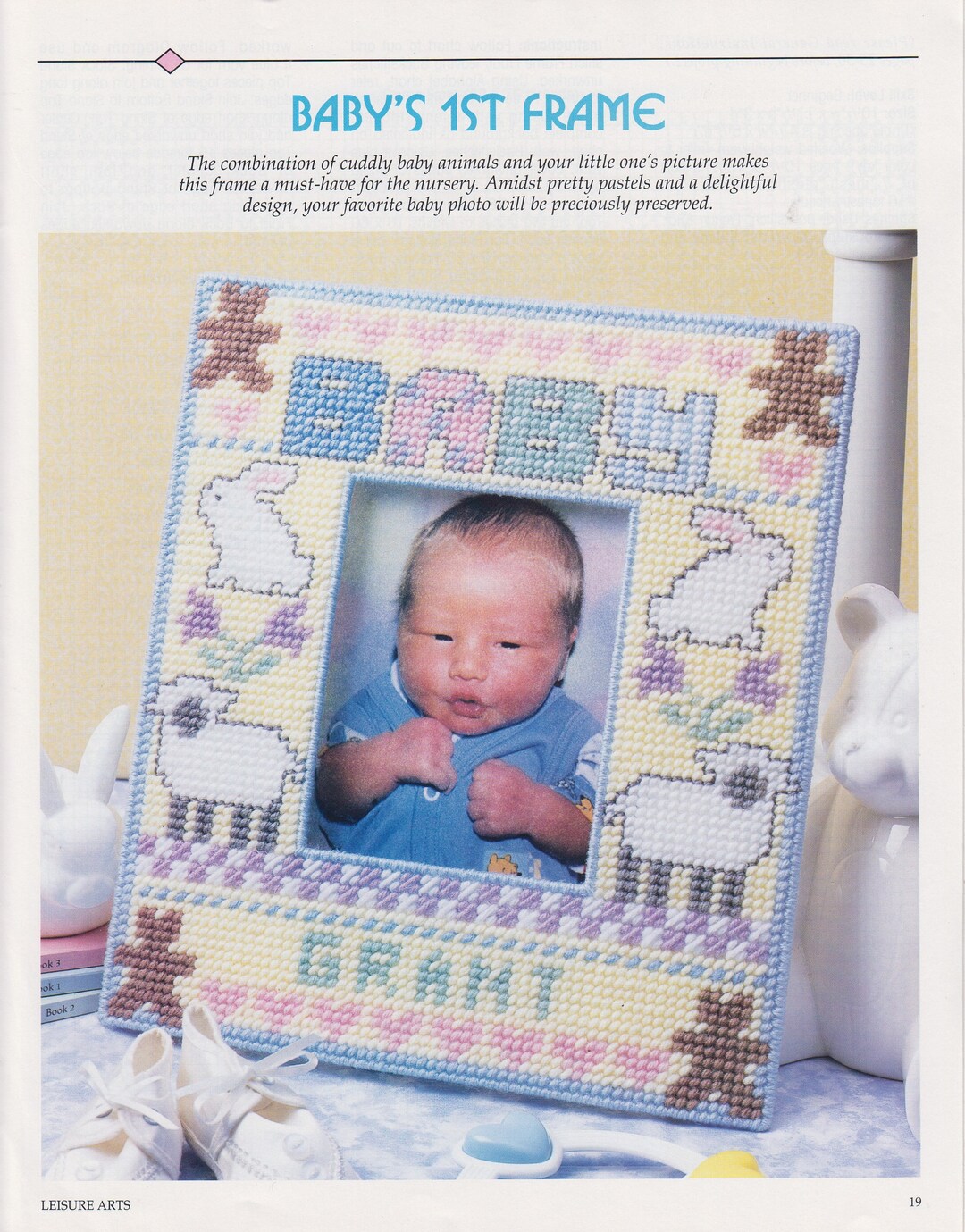 Baby's 1st Frame PDF Plastic Canvas Pattern - Etsy