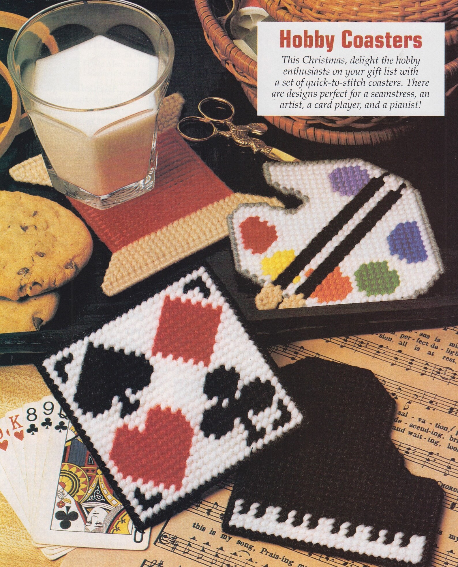 Plastic Canvas Vintage PDF Pattern Hobby Coasters - Etsy