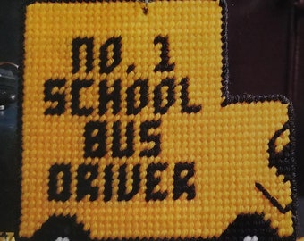 School Bus Plastic Canvas - Etsy
