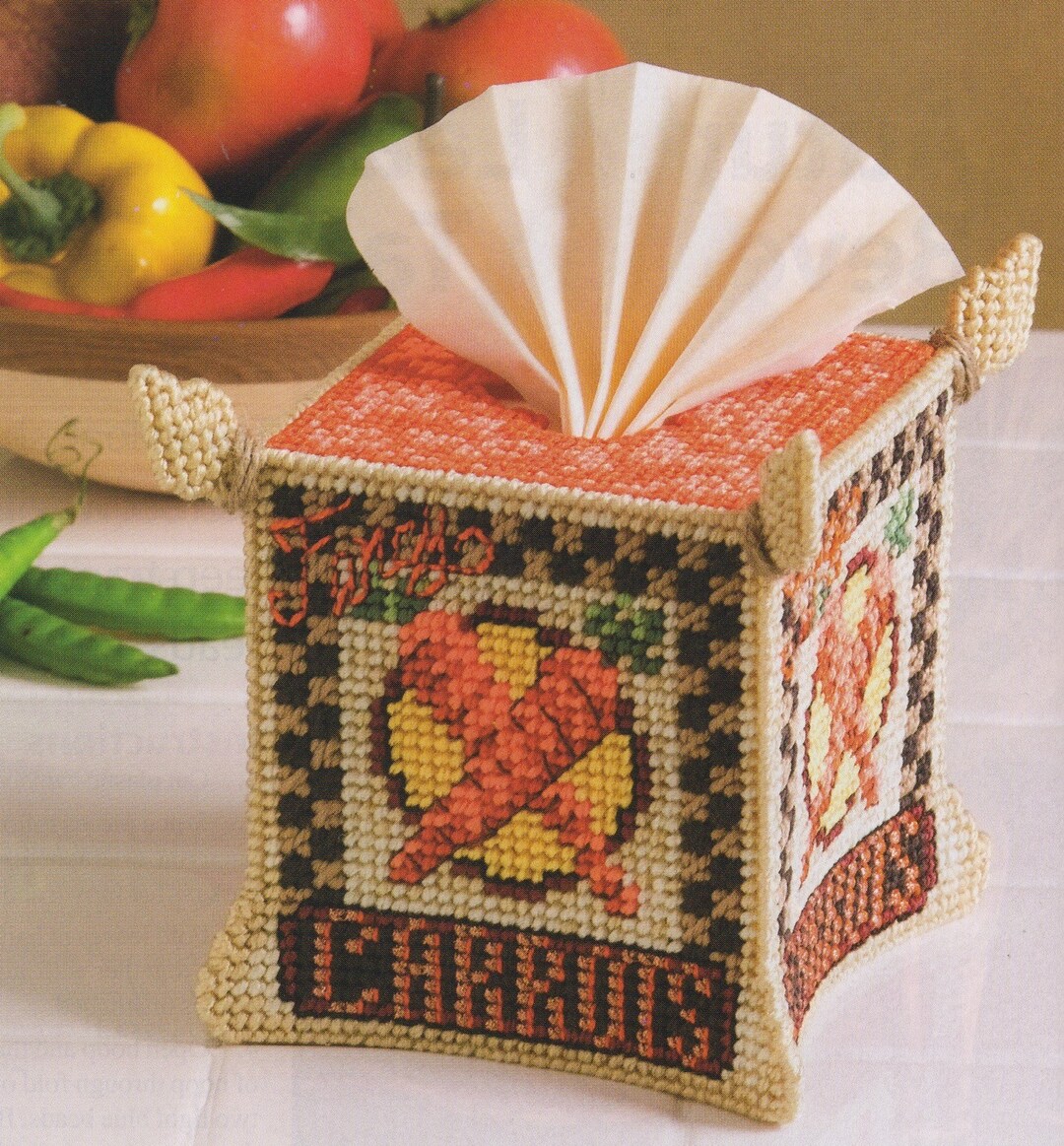 Vintage PDF Plastic Canvas Pattern Fancy Carrots - Etsy