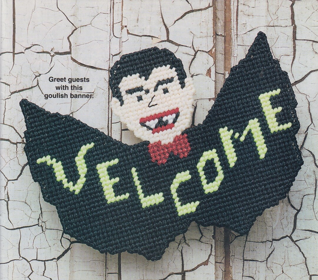 Vampire Welcome PDF Plastic Canvas Pattern - Etsy