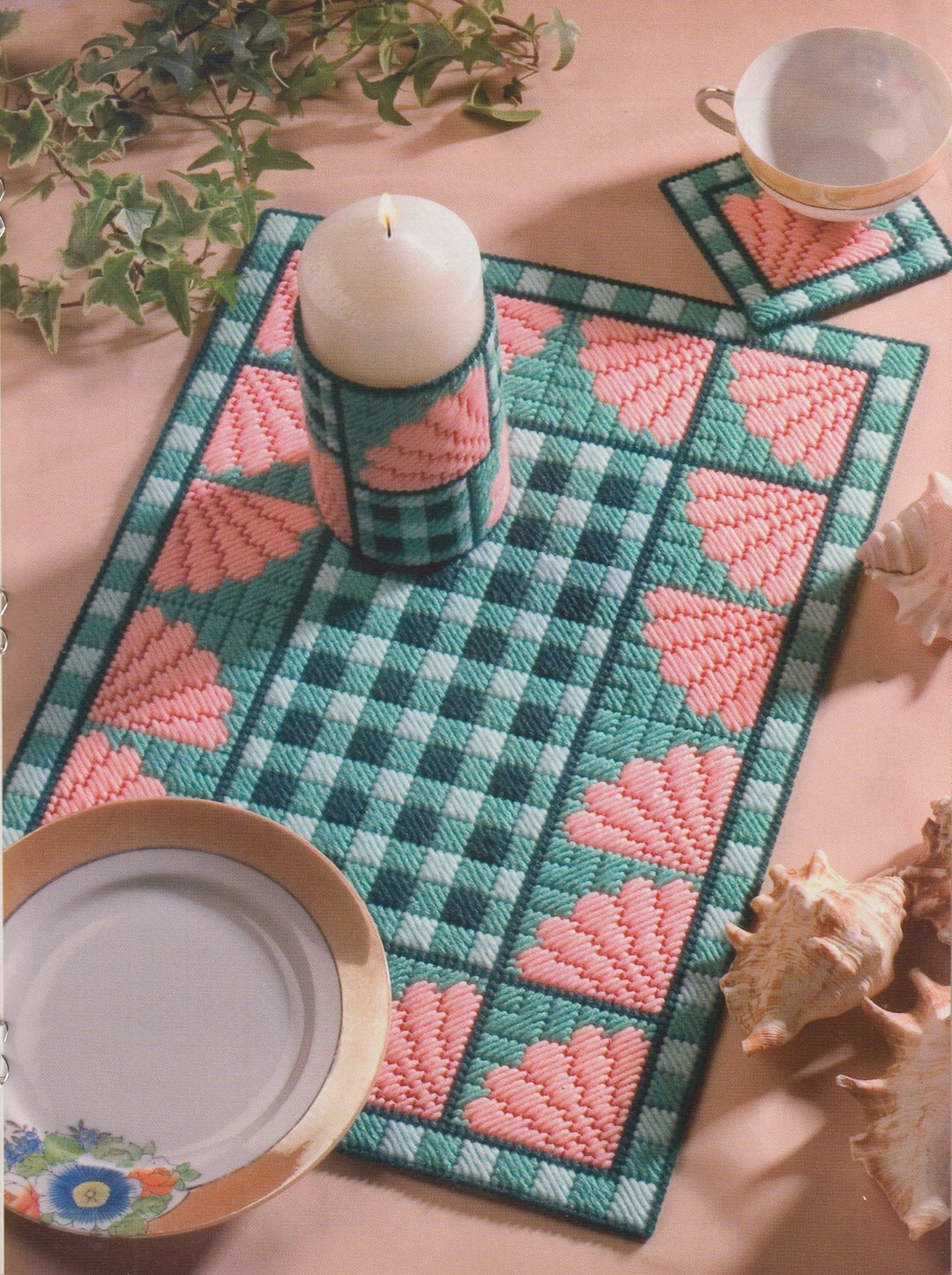 Clamshell Quick-block Set PDF Plastic Canvas Pattern - Etsy