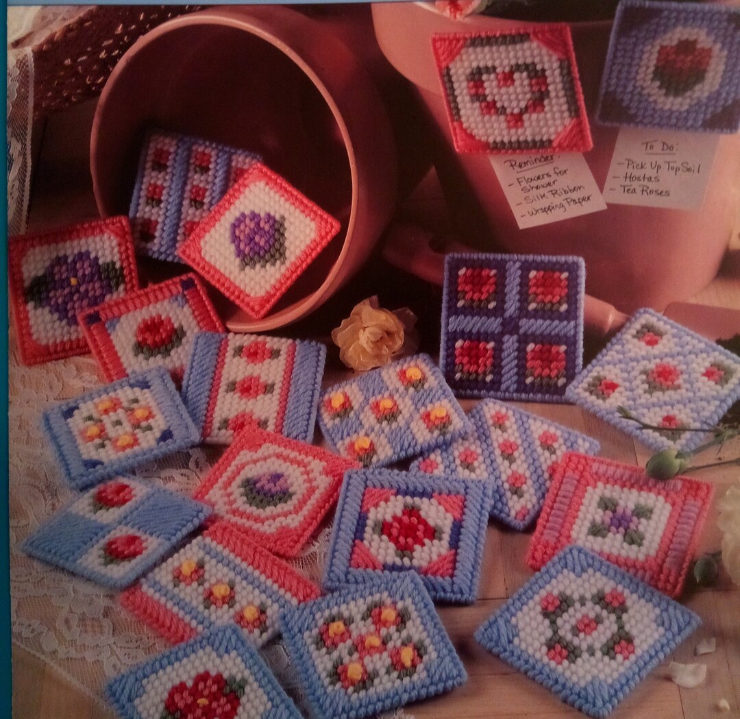 Vintage PDF Plastic Canvas Pattern - Magnets - Etsy