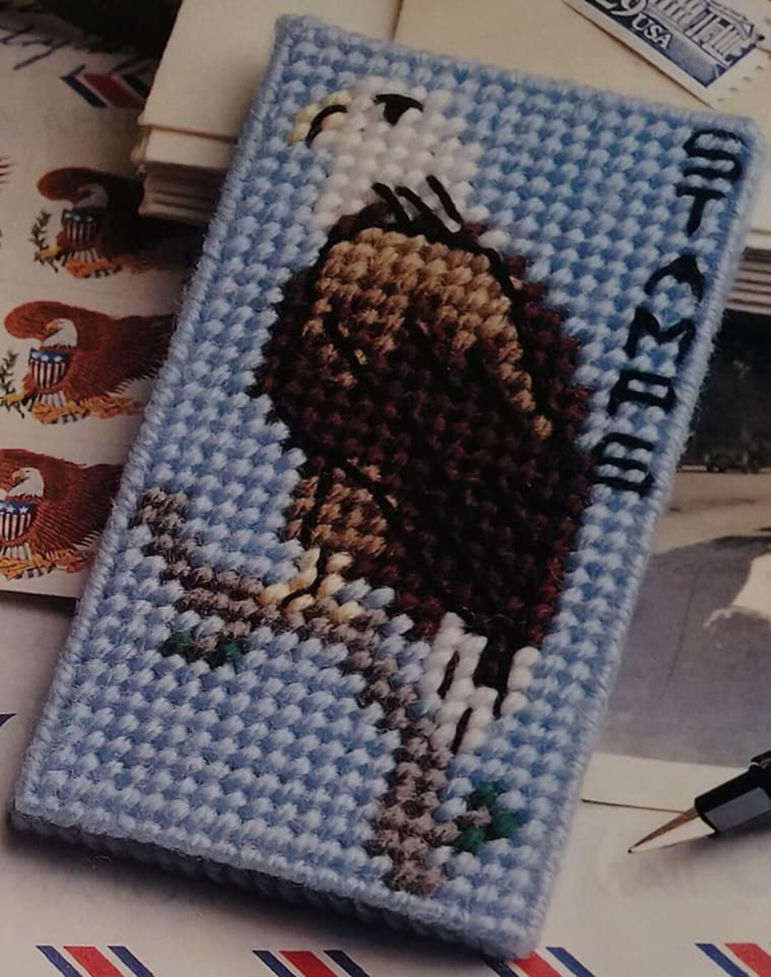 Regal Eagle Stamp Book Cover PDF Plastic Canvas Pattern - Etsy