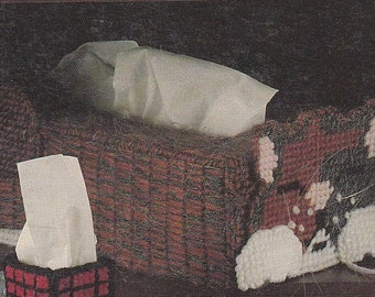 Calico Cat Tissue Box Cover Plastic Canvas PDF PATTERN ONLY not ...