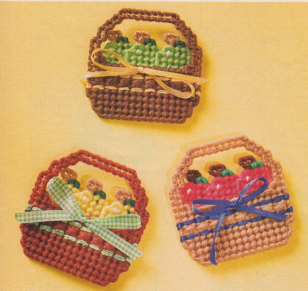 Apple Baskets PDF Plastic Canvas Pattern - Etsy