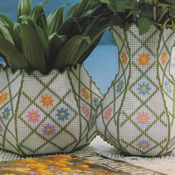 Plastic Canvas Vases Patterns - Etsy