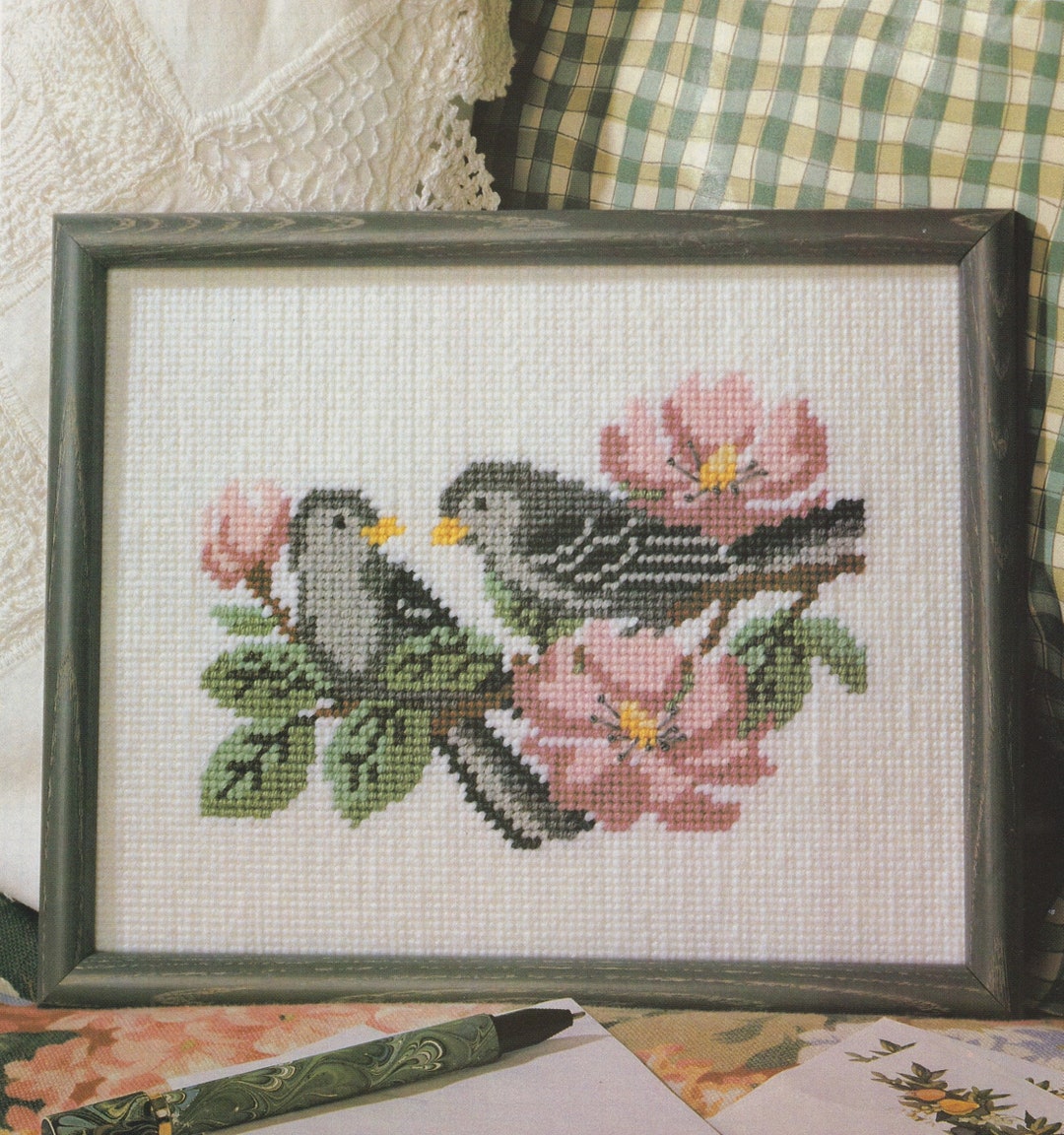 Plastic Canvas Vintage PDF Pattern - Mockingbird Greetings - Etsy