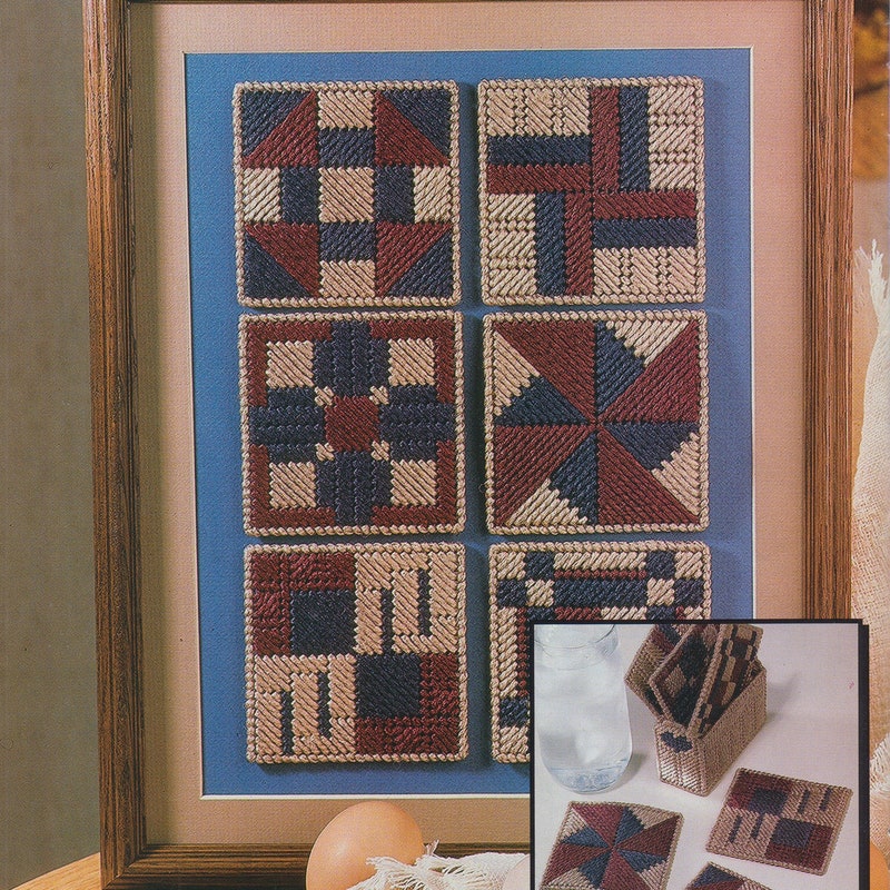 Plastic Canvas Coasters - Etsy