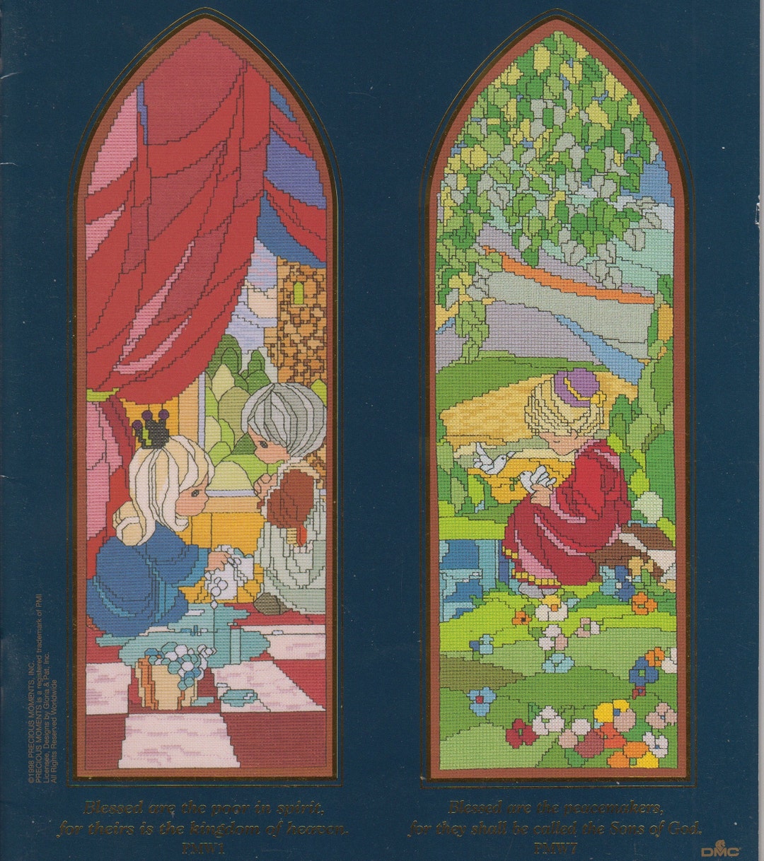 Vintage PF Cross Stitch Pattern Precious Moments - Etsy