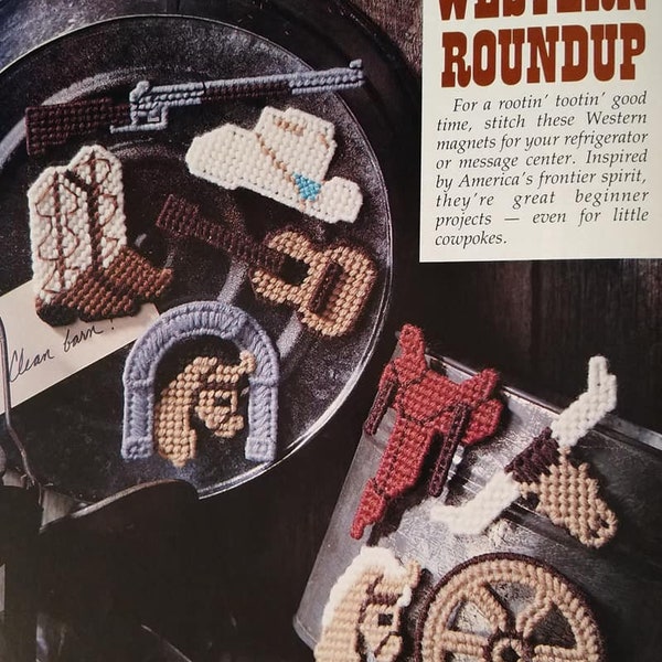 Cowboy Plastic Canvas Pattern - Etsy