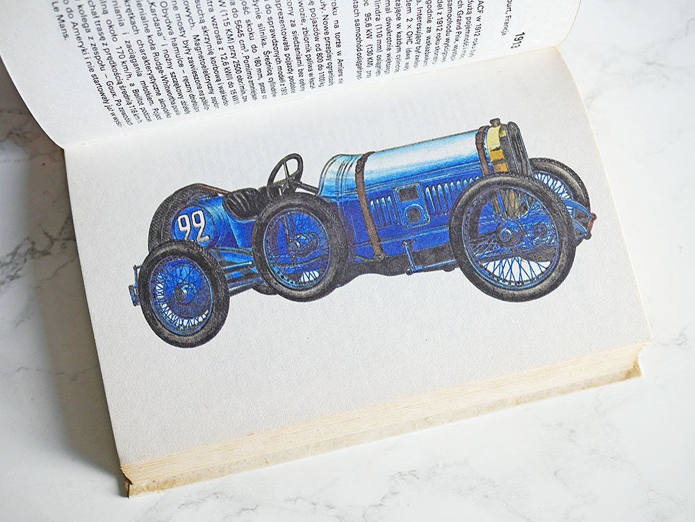 Vintage Illustrated Car Book | Vintage Car Illustrations | Car ...