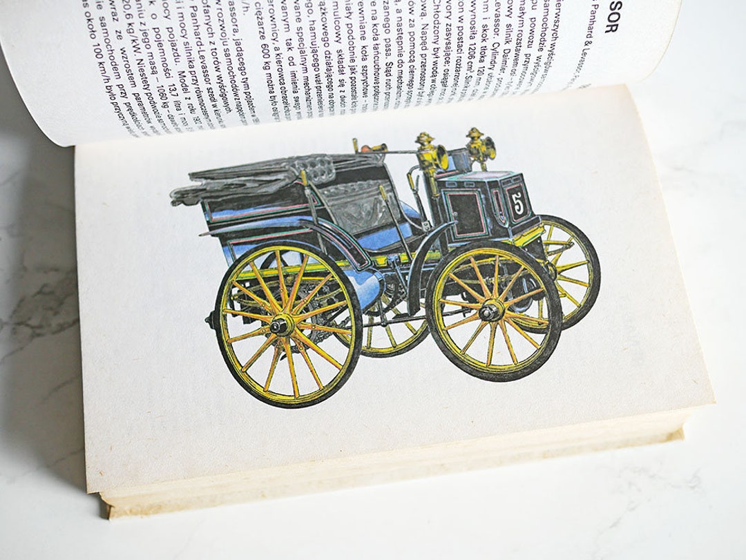 Vintage Illustrated Car Book | Vintage Car Illustrations | Car ...