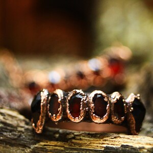 Vampire Fangs Ring, Garnet Vampire Jewelry, Halloween Jewelry, Gothic ...