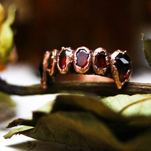 Vampire Fangs Ring, Garnet Vampire Jewelry, Halloween Jewelry, Gothic ...