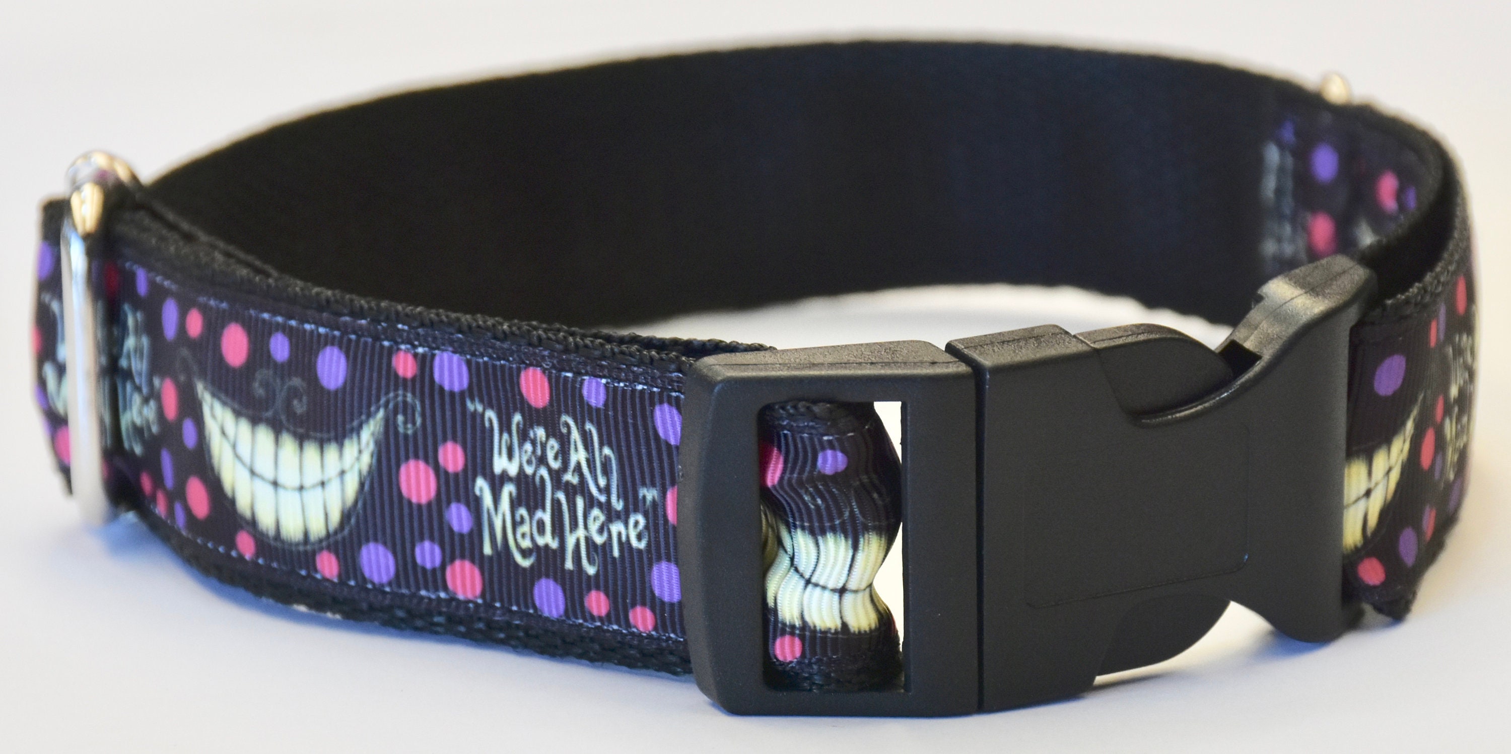 We're All Mad Here Collar We're All Mad Dog Collar - Etsy