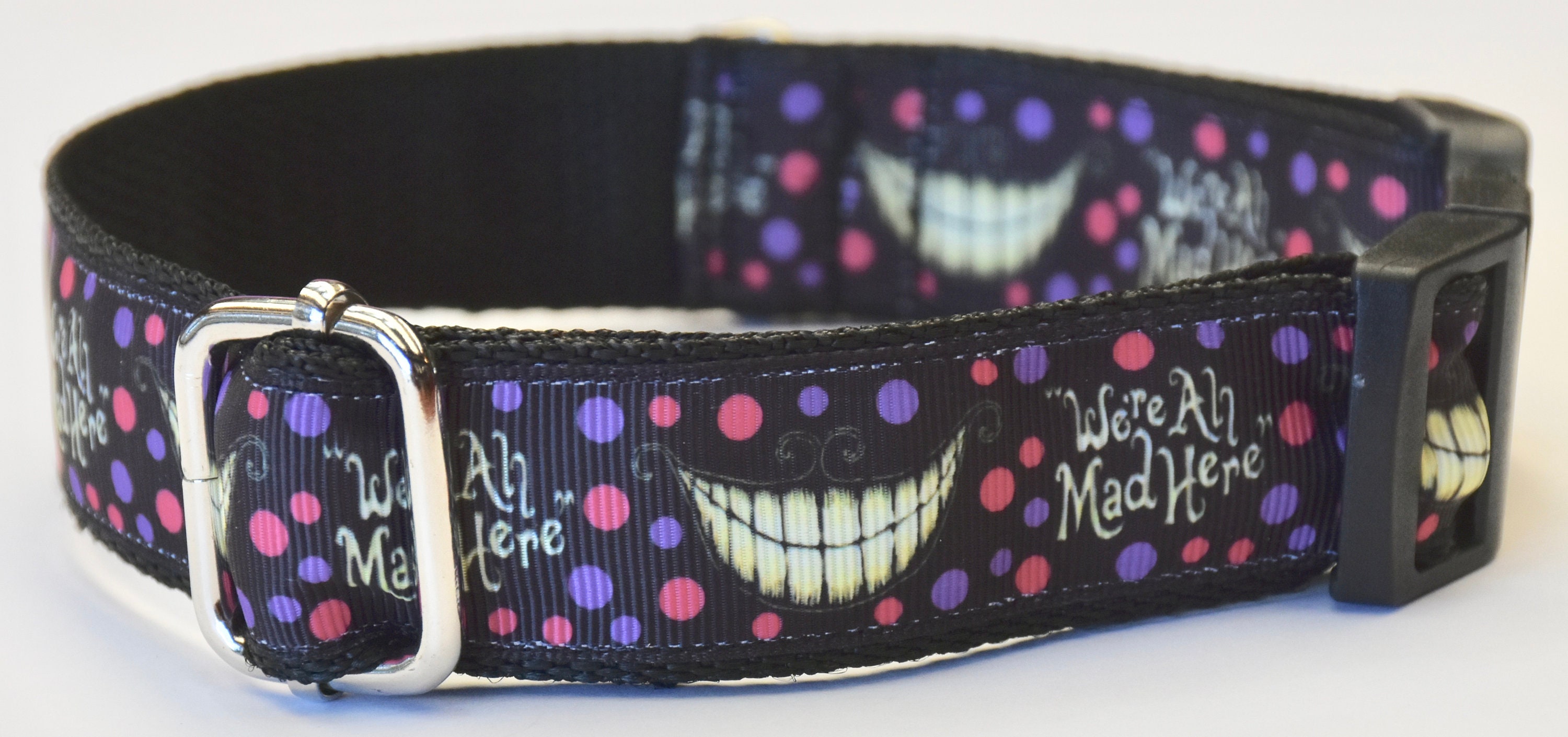 We're All Mad Here Collar We're All Mad Dog Collar | Etsy
