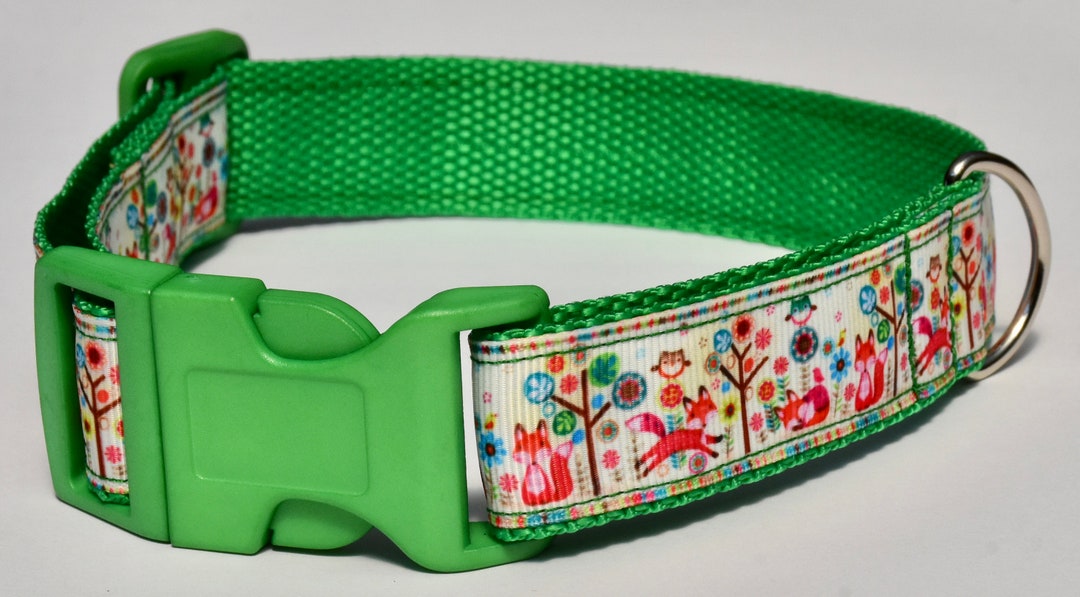 Foxy Foxes Collar, Dog Collar, Cat Collar, Pet Collar, Fox Collar, Fox ...