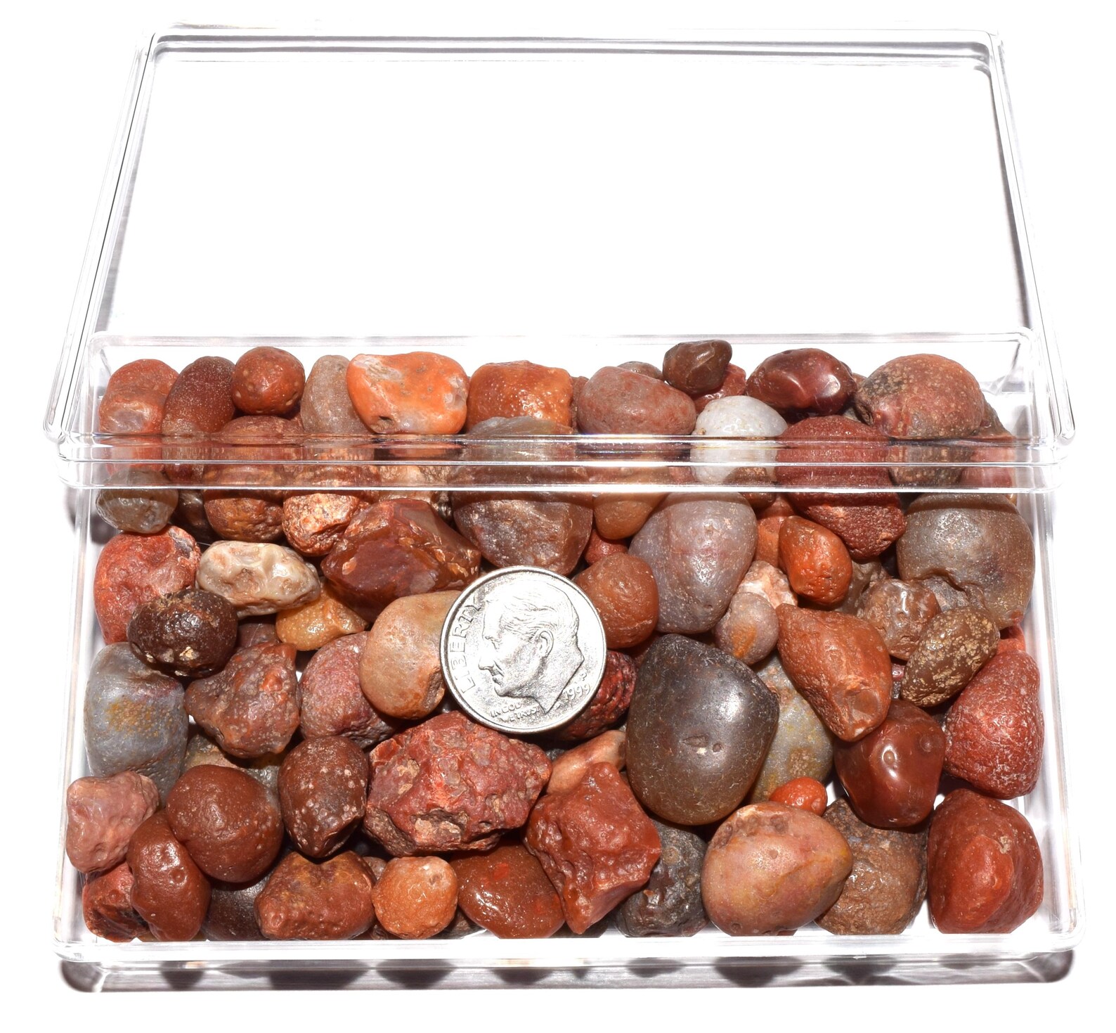 Lake Superior Agate, Mini Display Box, 1/2 Lb of Rough-natural Gems ...