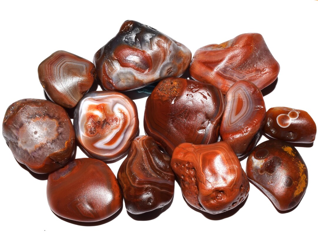 Lake Superior Agate, 1 Lb of Smooth-natural Agates, Ultra High Grade - Etsy
