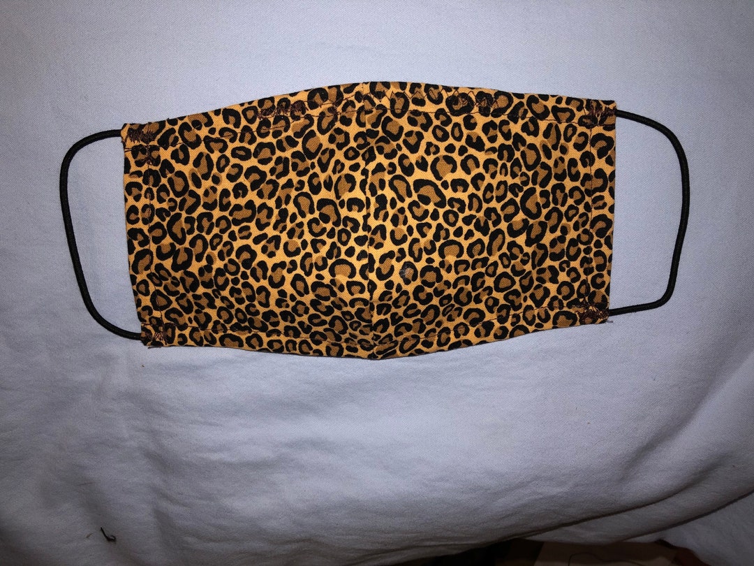 Cheetah Face Mask - Etsy