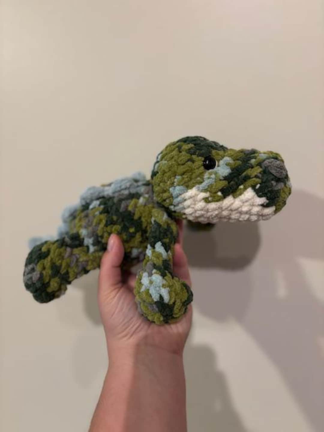 Crocheted Alligator Stuffed Animal - Handmade Atlas Plush, 13 Inch - Etsy