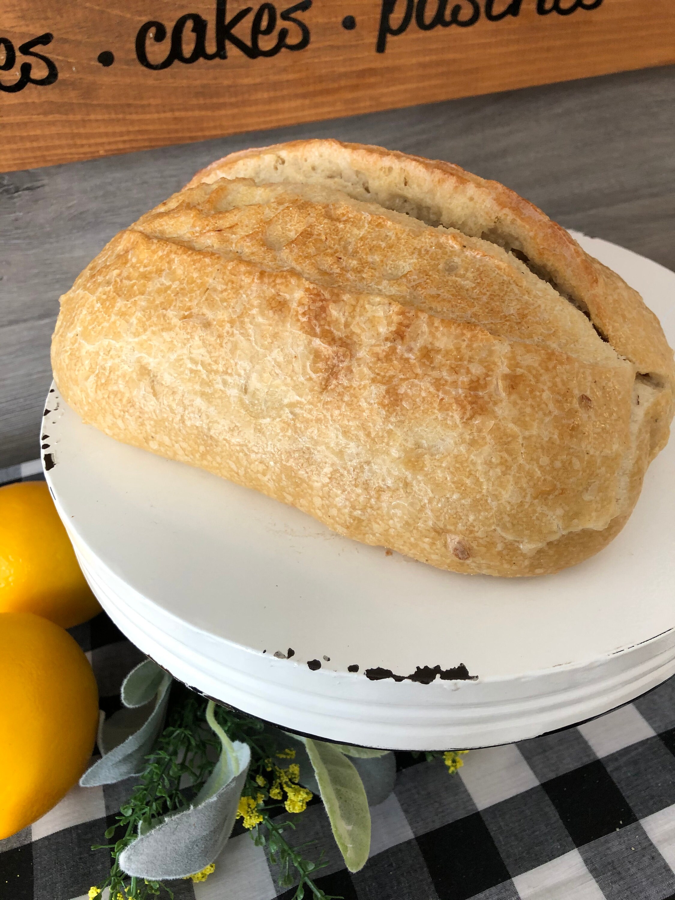 Fake Faux Country White Bread Loaf Fake Bread Fake Bake Bread Primitive ...