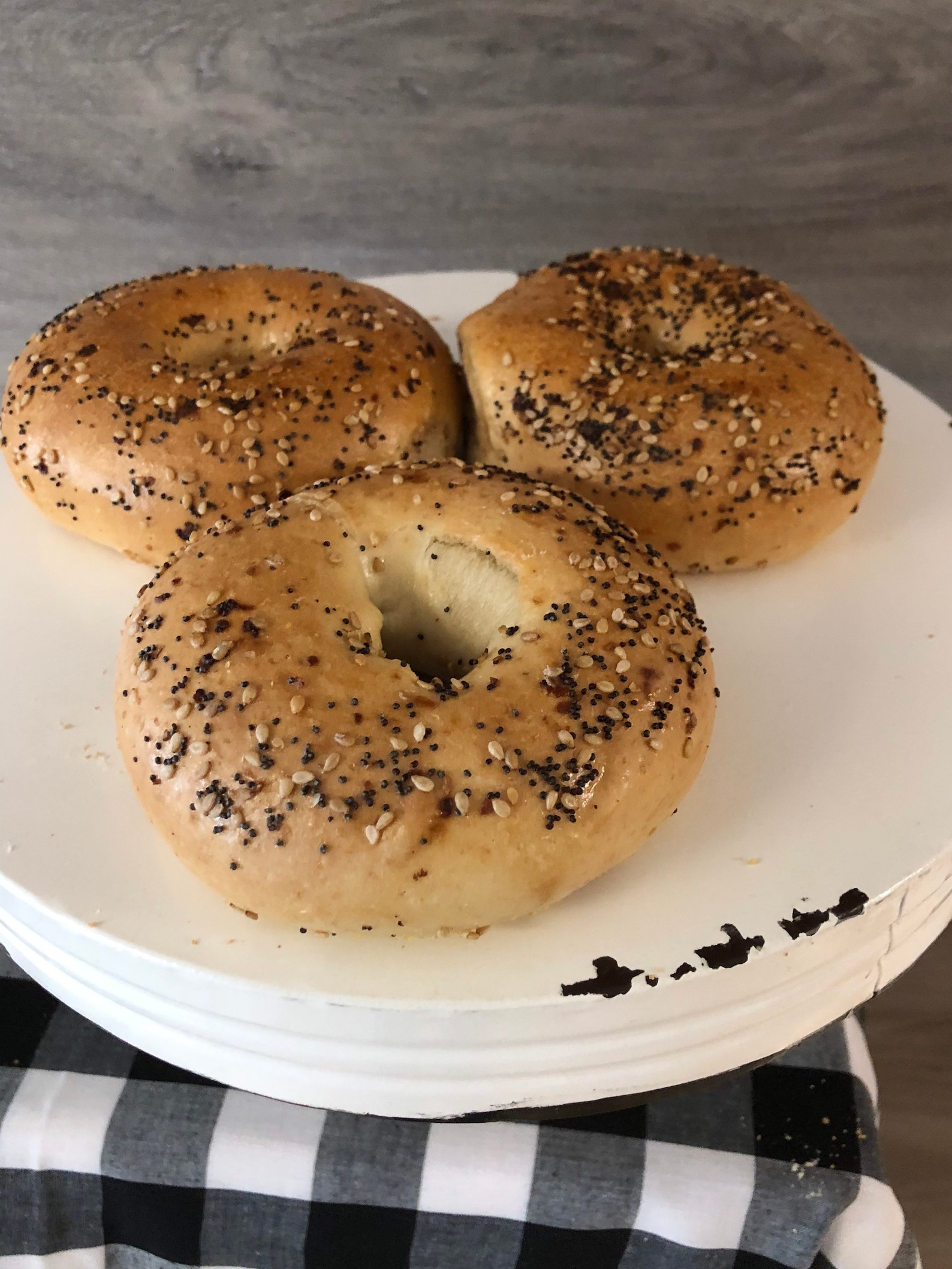 Fake Faux Everything Bagels Set of 3 Fake Bread Fake Bake - Etsy