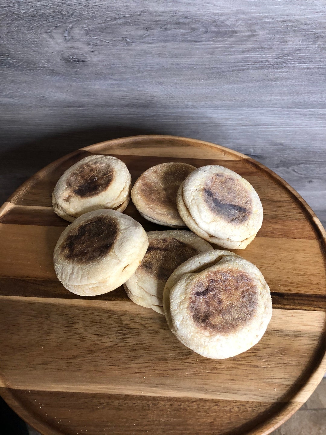 Fake English Muffins Set: Farmhouse Staging Prop - Decorative Food - Etsy