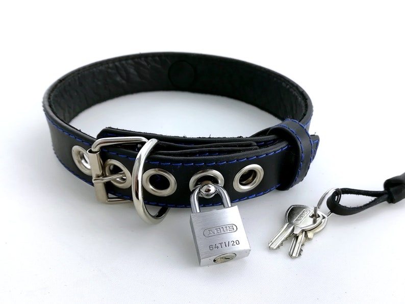 LOCK of O Lockable Leather Choker With O-ring - Etsy