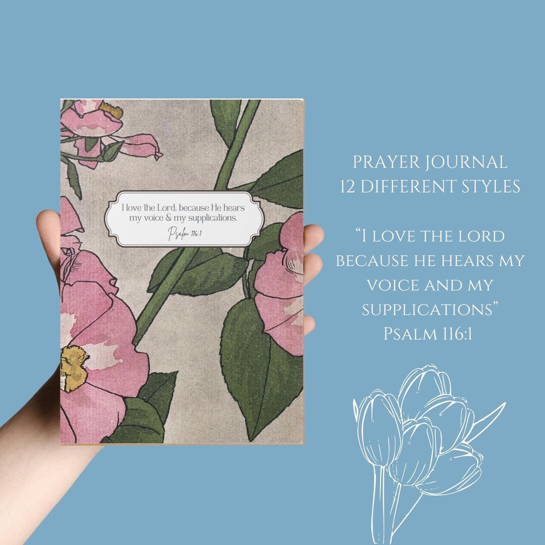 Psalm 116:1 Prayer Journal, Psalm Prayer Journal, Christian Notebook ...