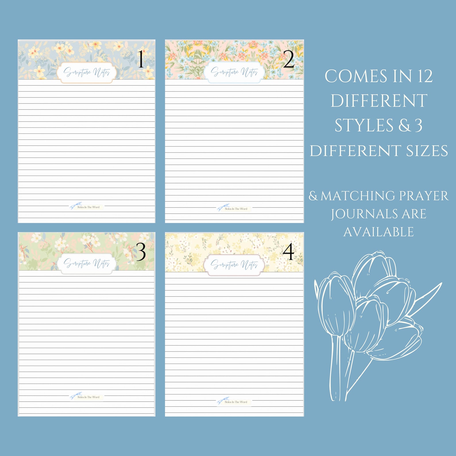 Scripture Sticky Notes, Christian Sticky Notes, Notes for Your Bible ...