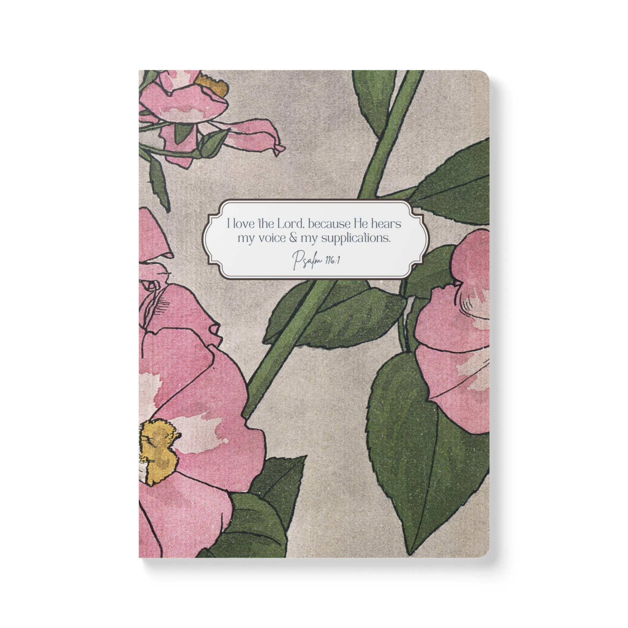 Psalm 116:1 Prayer Journal, Psalm Prayer Journal, Christian Notebook ...