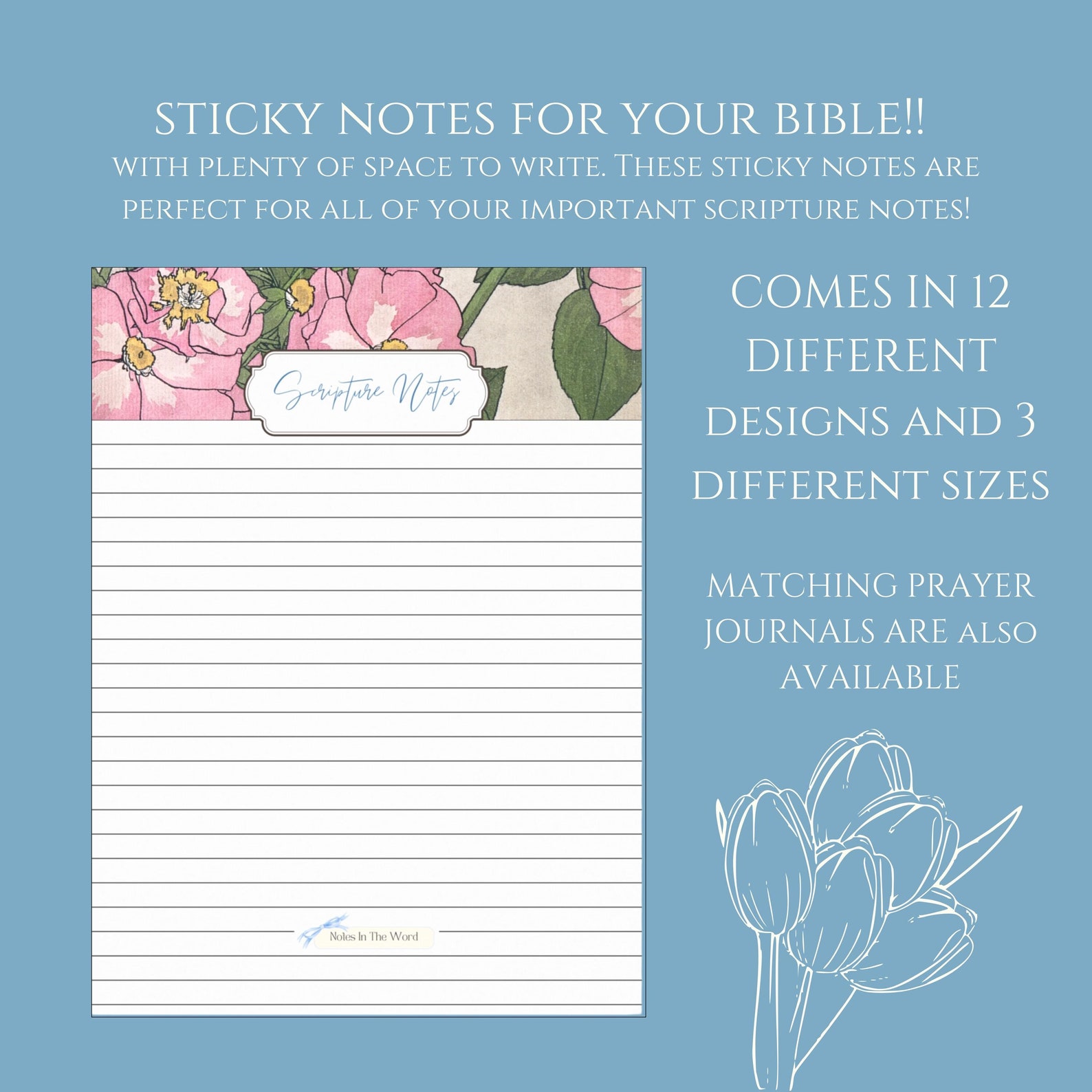 Scripture Sticky Notes, Christian Sticky Notes, Notes for Your Bible ...