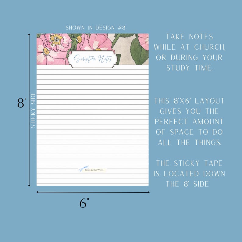 Scripture Sticky Notes, Christian Sticky Notes, Notes for Your Bible ...