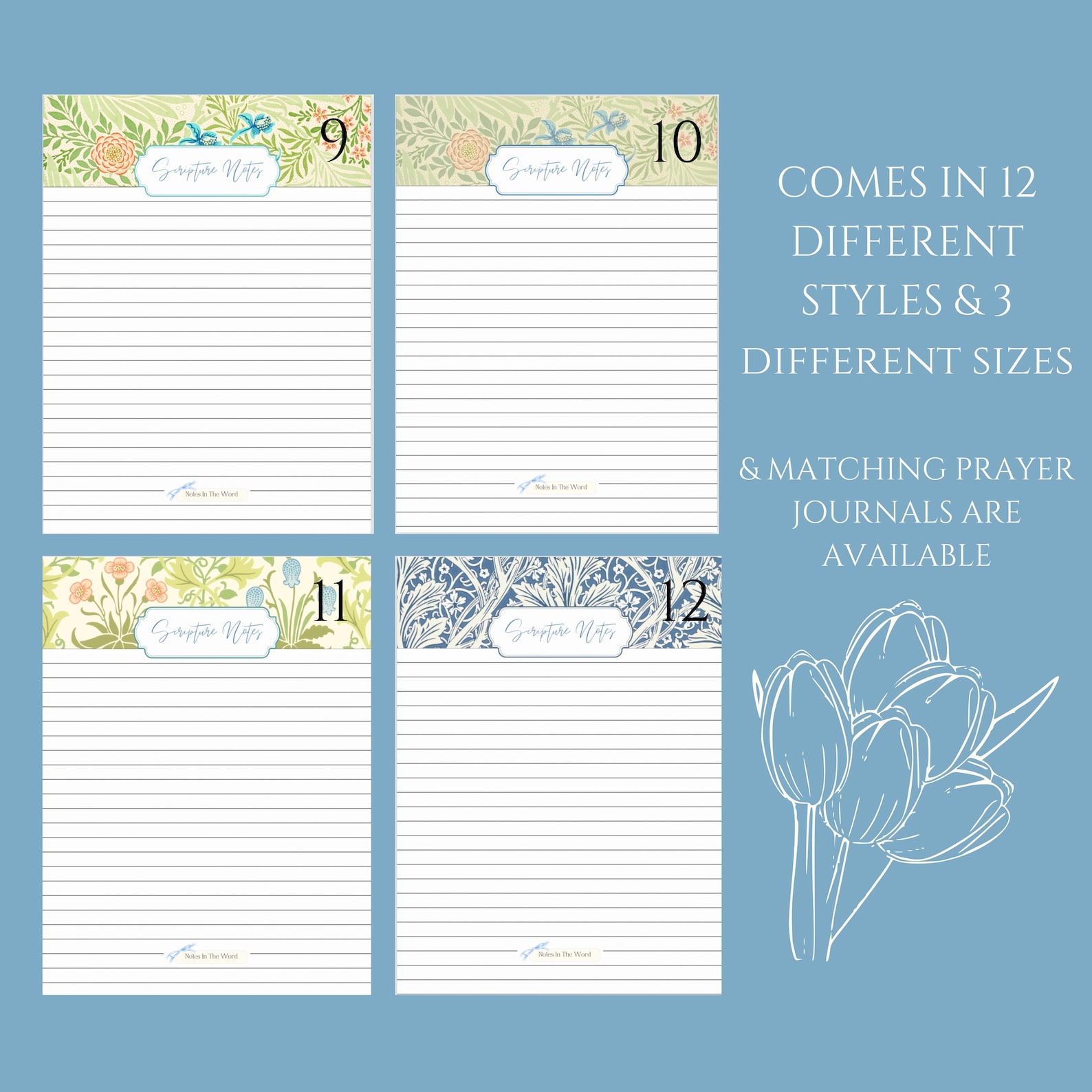 Scripture Sticky Notes, Christian Sticky Notes, Notes for Your Bible ...