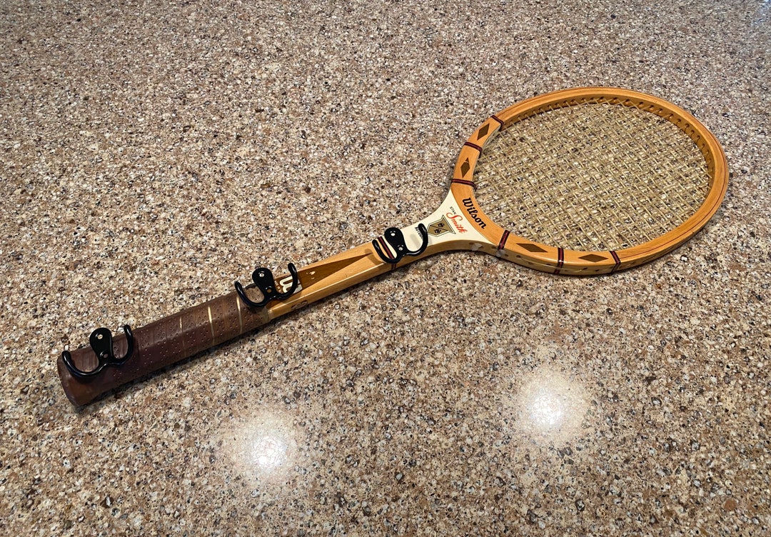 Coat Rack/key Hook/bottle Opener Vintage Tennis Racket Wall - Etsy