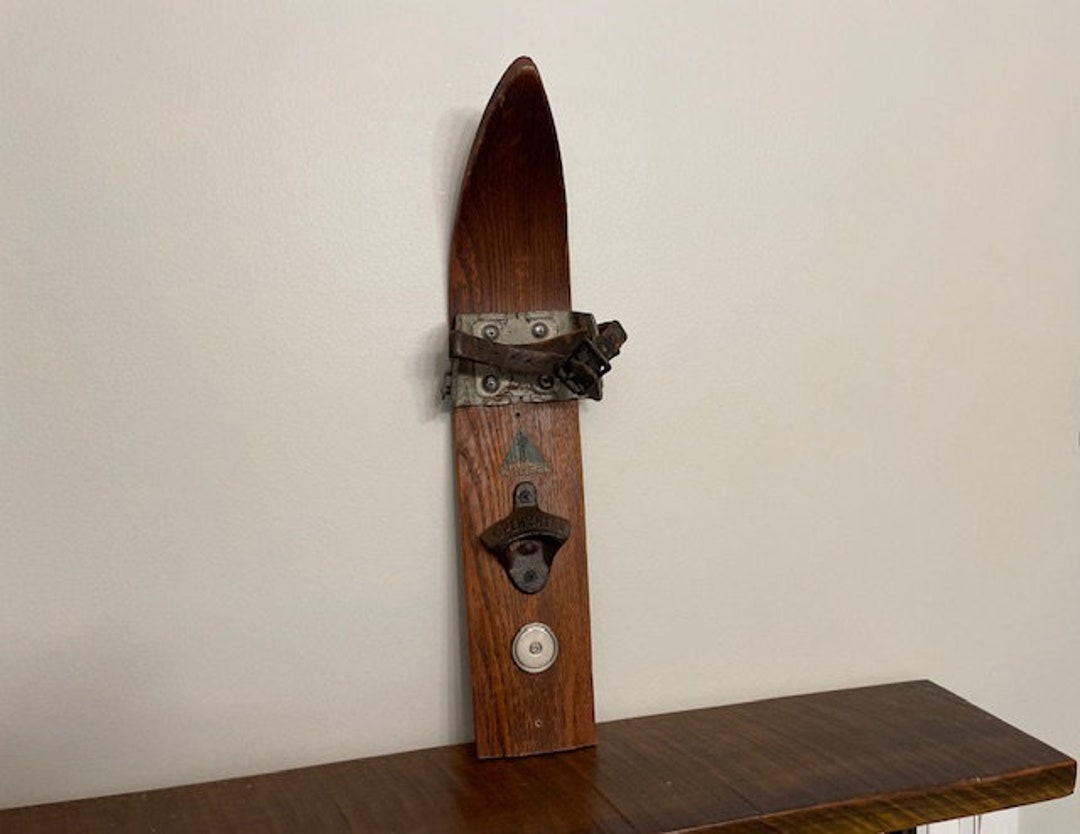 Antique Ski Bottle Opener Wall Mount - Etsy
