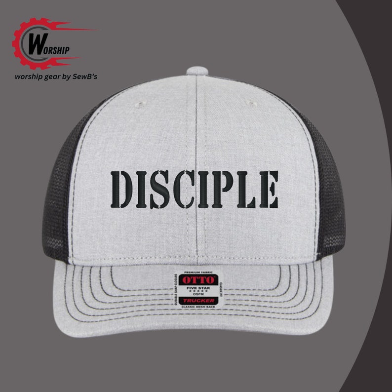 DISCIPLE Embroidered Trucker Hat - Etsy