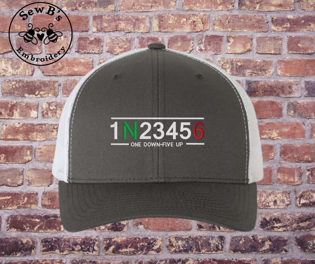 1 Down 5 up Embroidered Trucker Hat - Etsy