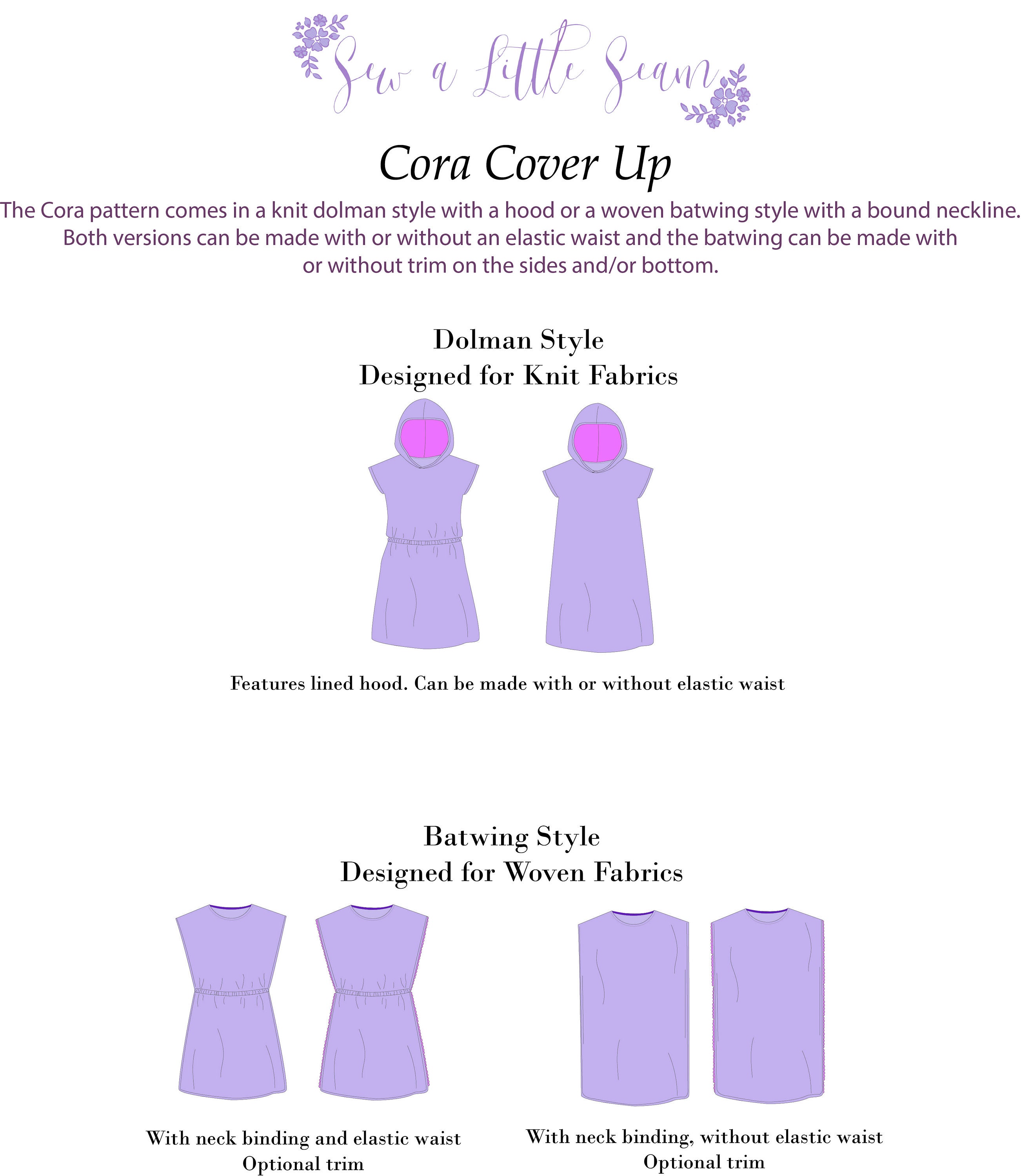 Cora Cover up PDF Sewing Pattern - Etsy