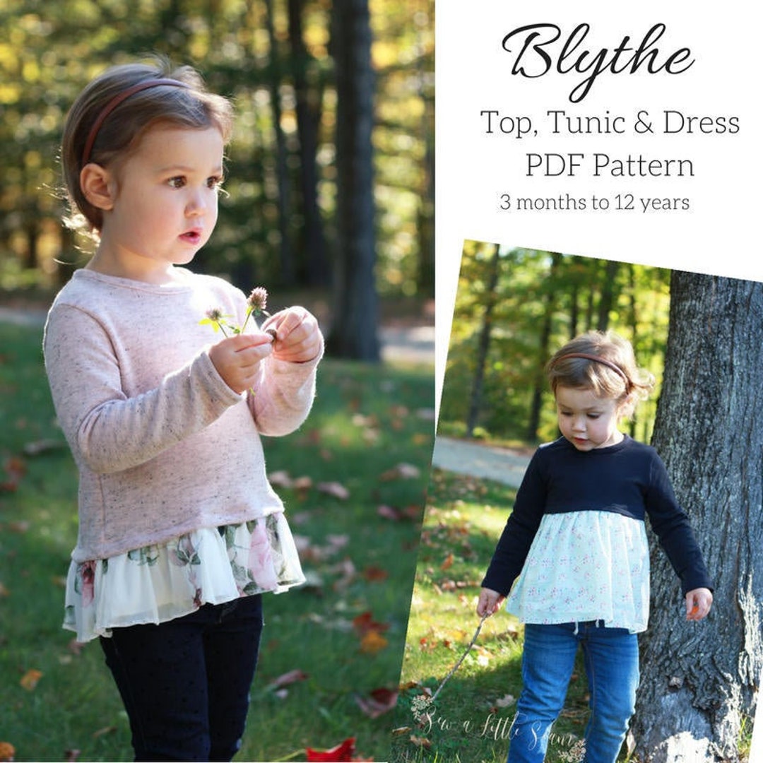 Blythe Top, Tunic & Dress PDF Sewing Pattern - Etsy