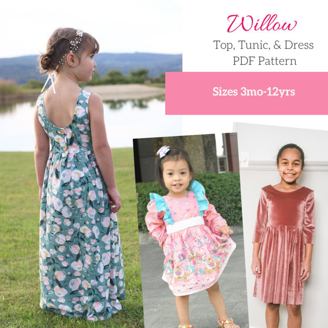 Children's Willow 3mo-12yr PDF Pattern - Etsy