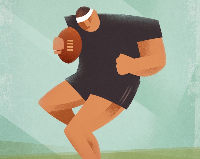 Rugby Vintage Poster Sports Instant Download Printable - Etsy