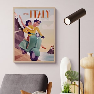 Vintage Travel Poster - Italy - Abruzzo Italy - Vintage Wall Art ...