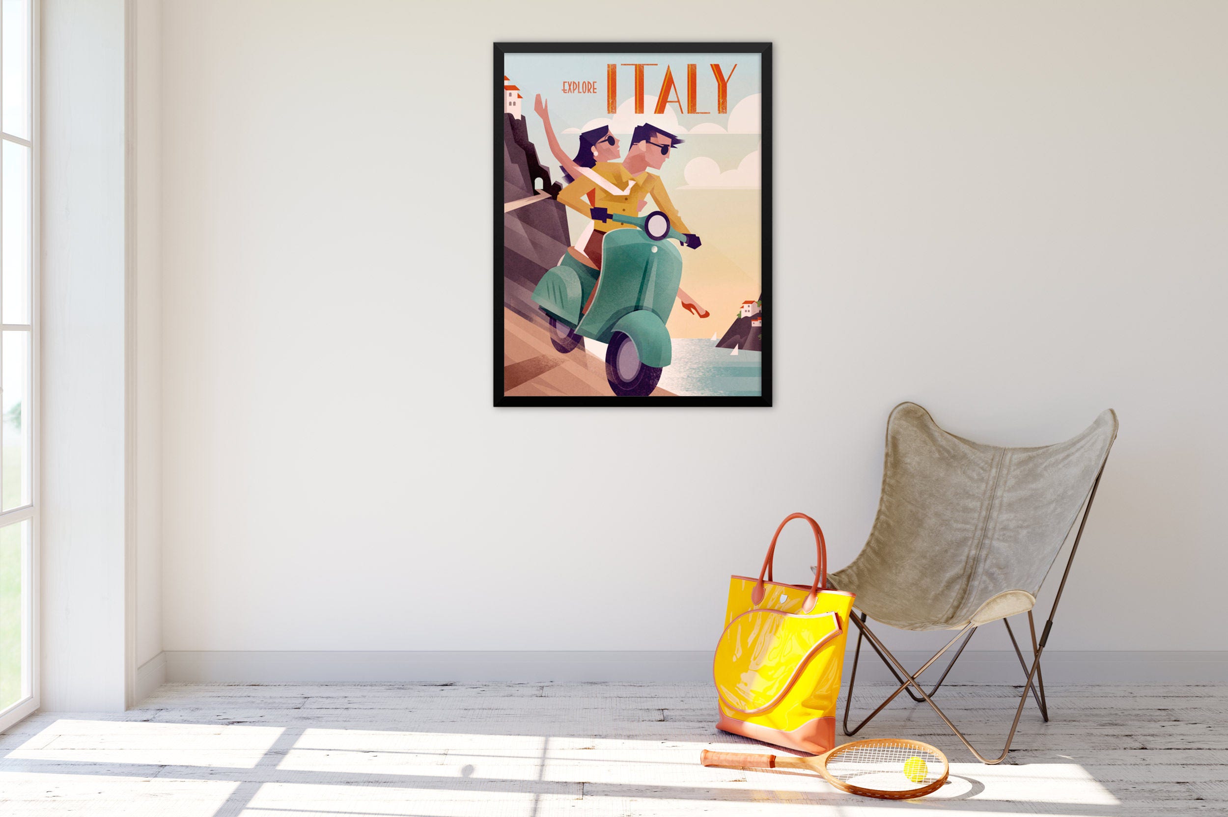 Vintage Travel Poster Italy Print Retro Travel Poster - Etsy UK