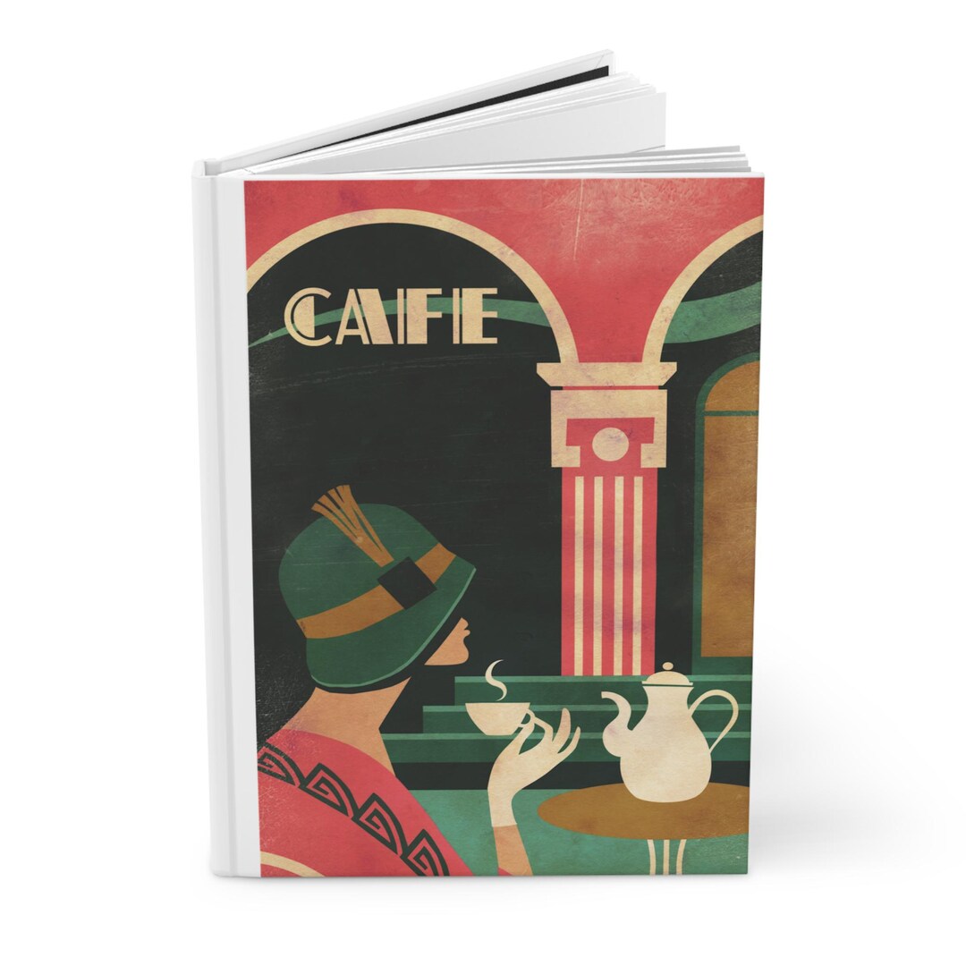 Art Deco Journal, Retro Travel Journal, Vintage Journal, Art Deco ...