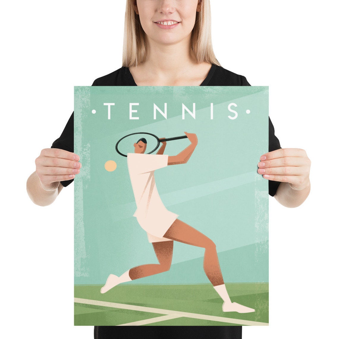 Tennis Art Wall, Tennis, Sports Print, Tennis Poster, Tennis Print ...